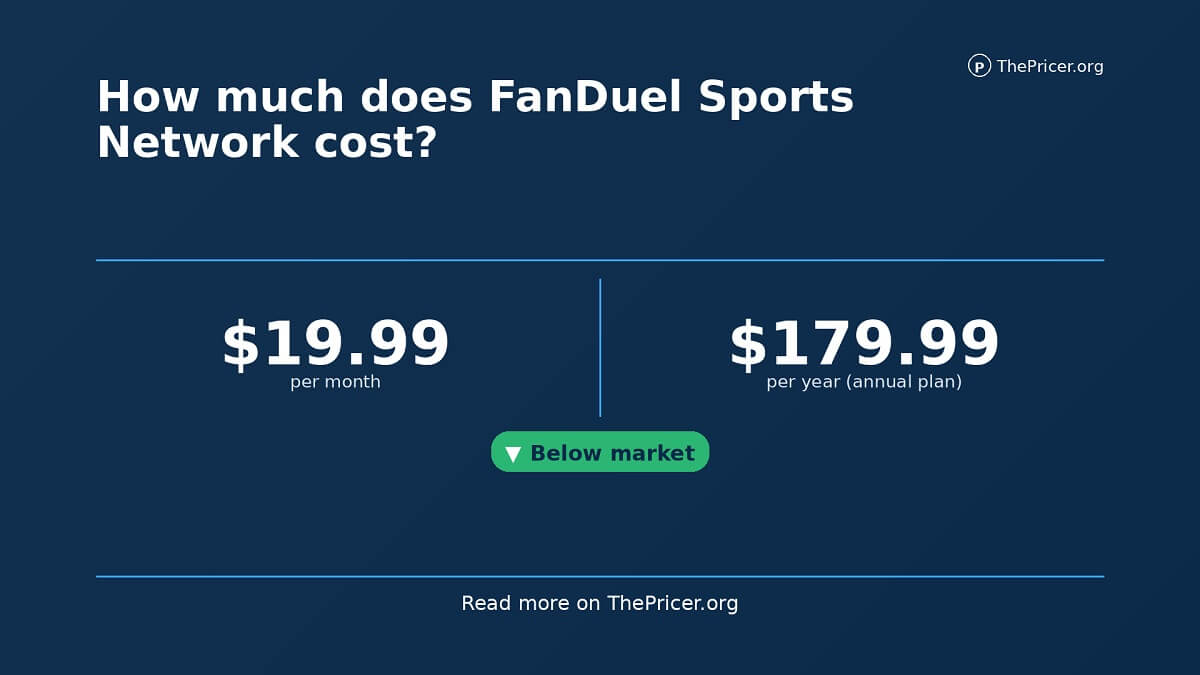 How Much Does FanDuel Sports Network Cost?