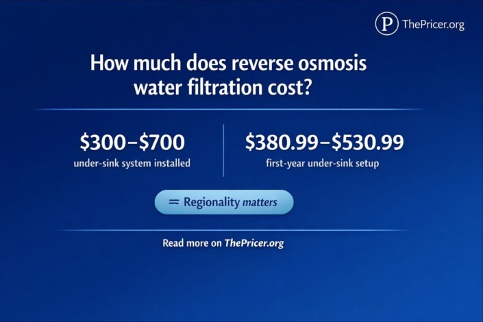 How Much Does Reverse Osmosis Water Filtration Cost?