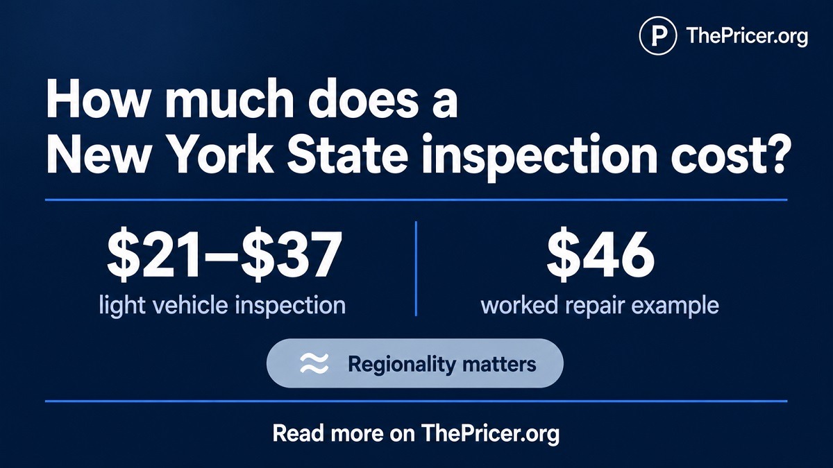 How Much Does A New York State Inspection Cost?