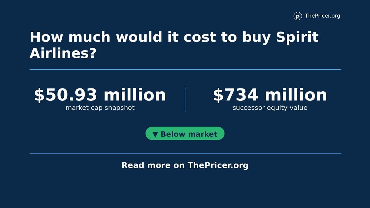 How Much Would It Cost To Buy Spirit Airlines?